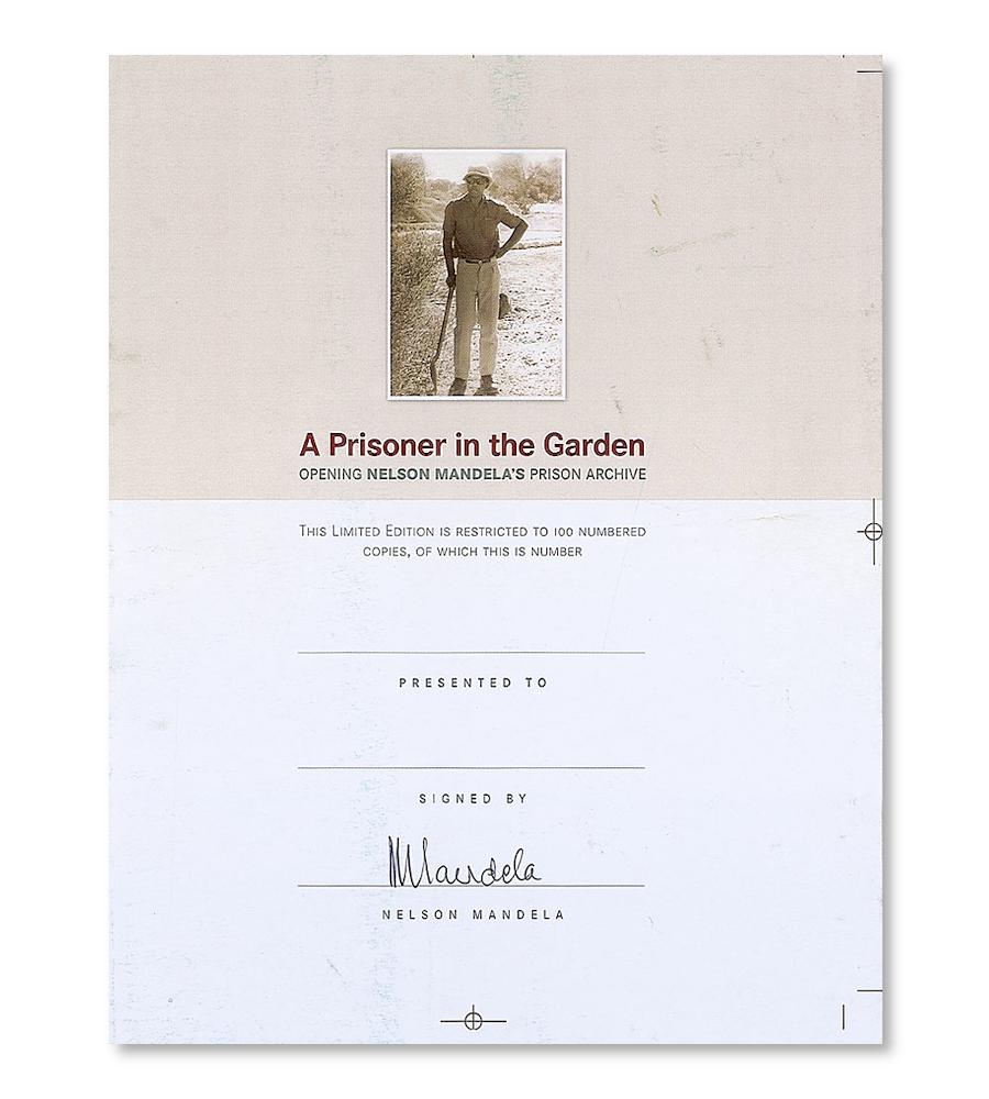 Nelson Mandela signed book page — JustCollecting