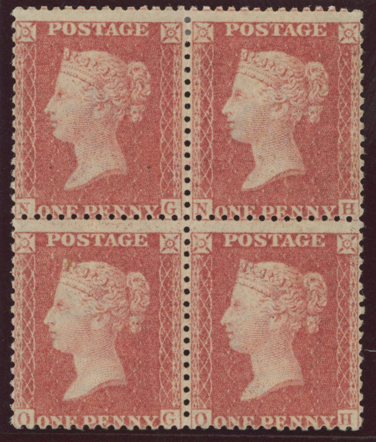 Great Britain 1861 1d rose red Plate 51 (Alphabet IV), SG42 ...