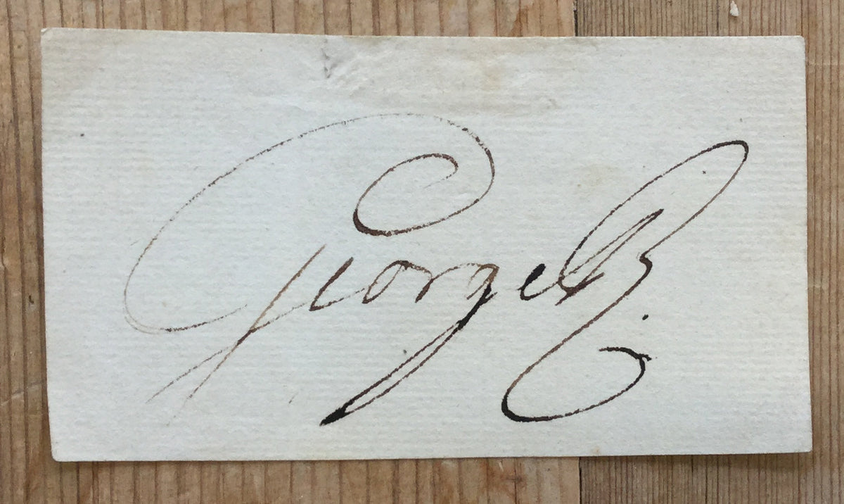 King George III signature — JustCollecting