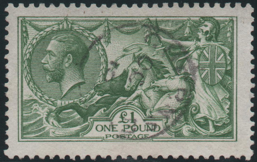 Great Britain 1913 £1 Green , Used SG403 — JustCollecting