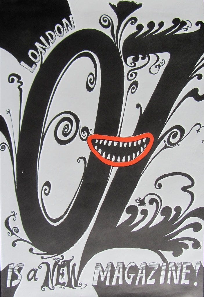 Original Oz magazine 1967 poster — JustCollecting