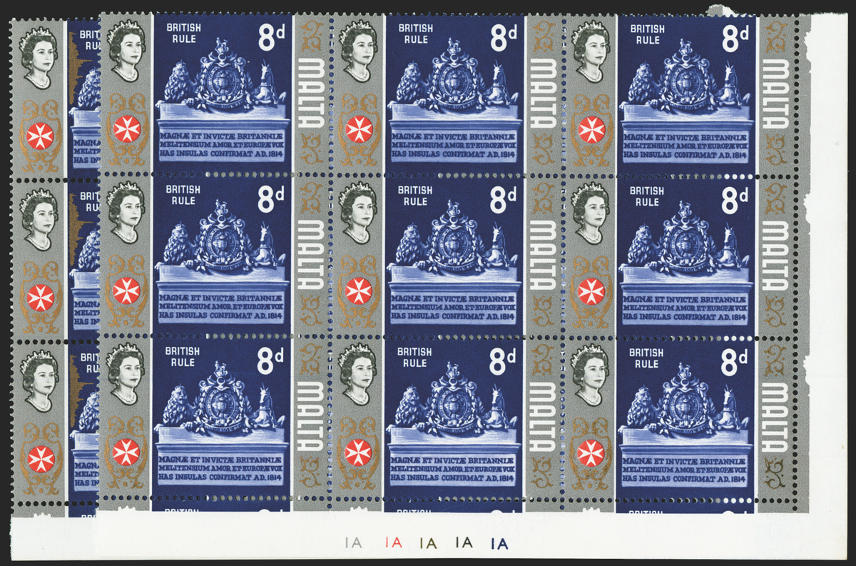 MALTA 1965-70 8d 'British Rule' error, SG339a — JustCollecting