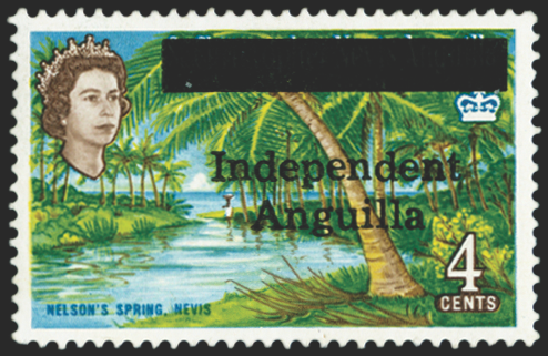 ANGUILLA 1967 4c "Nelson's Spring, Nevis", SG5 — JustCollecting