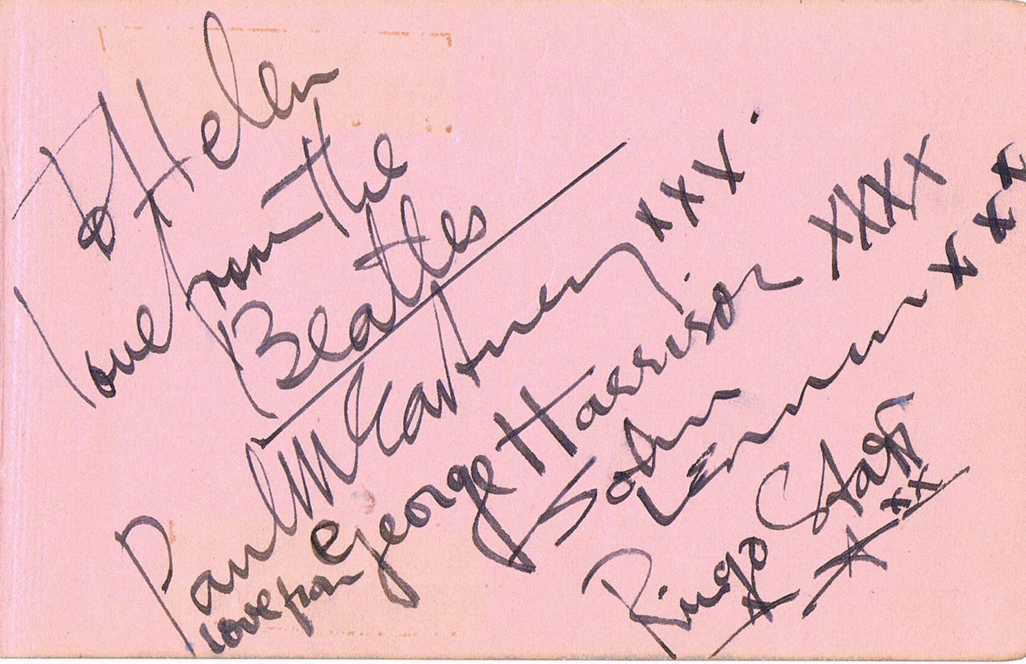 Beatles Autographs For Sale — JustCollecting