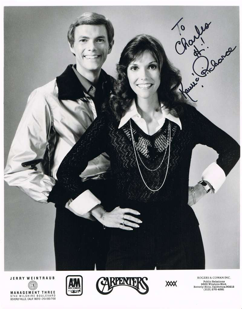 Carpenters Autographs For Sale — JustCollecting