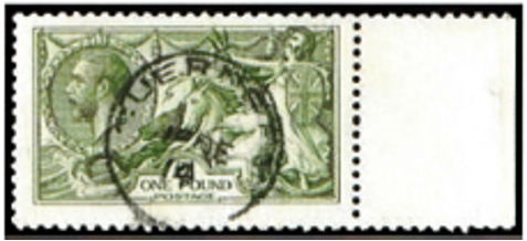 Great Britain 1913 £1 Green "Seahorses", SG403 — JustCollecting