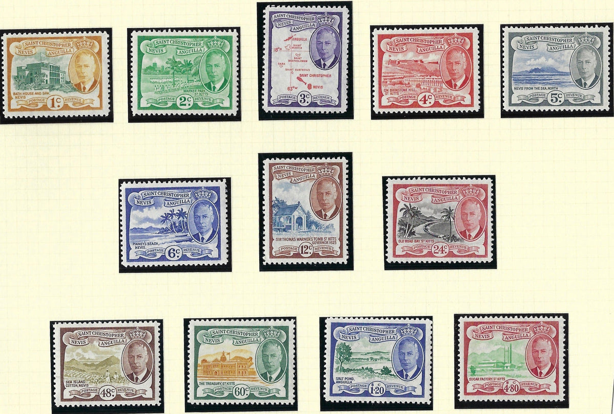St. Christopher, Nevis and Anguilla 1952 (14 June) King George VI Wate ...