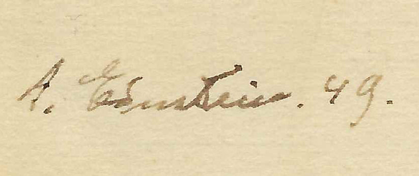 Albert Einstein signed portrait — JustCollecting