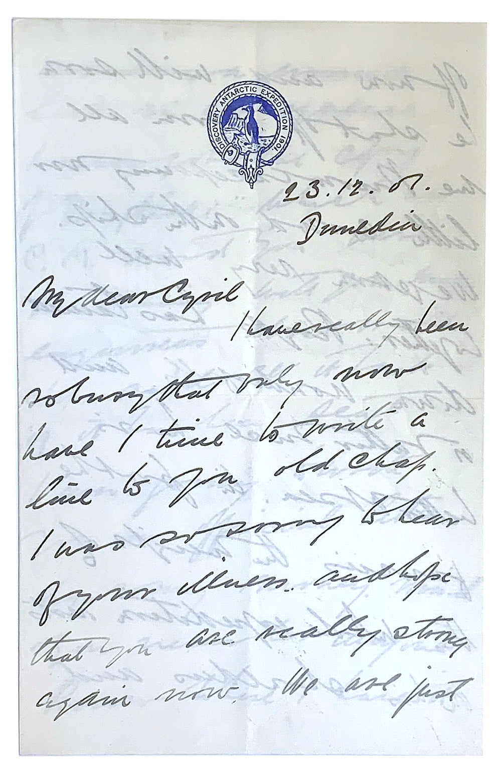 Ernest Shackleton handwritten signed letter — JustCollecting