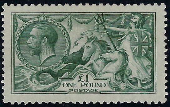 Great Britain 1913 £1 Blue green, SG404 — JustCollecting