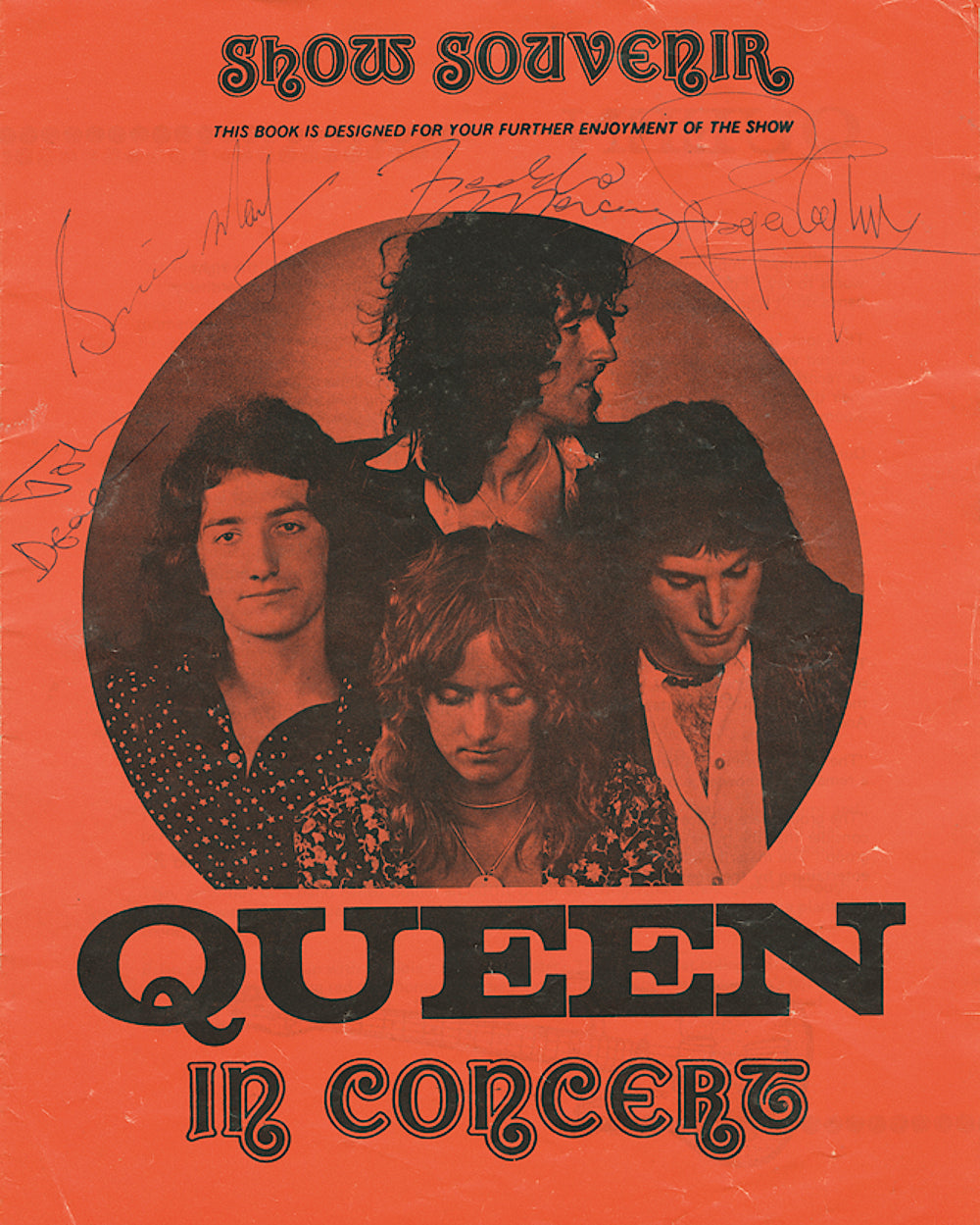 Queen signed concert programme, circa 1973-74 — JustCollecting